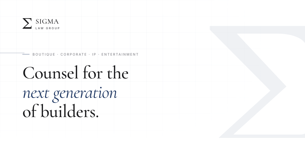 Premier IP & Corporate Law Firm | Sigma Law Group
